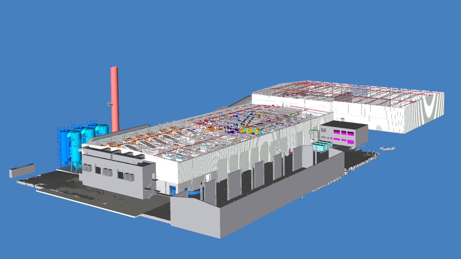 Instalações para triagem de resíduos plásticos